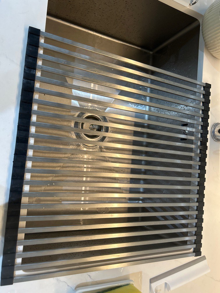 Stainless still dish rack, Furniture & Home Living, Bathroom & Kitchen ...