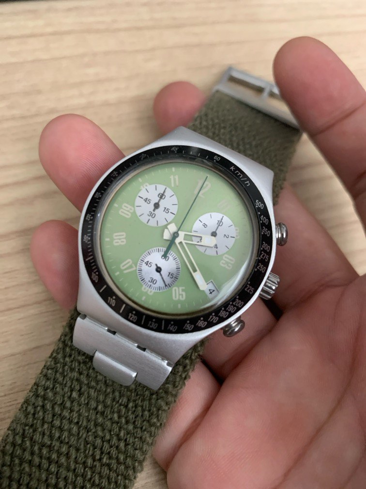 Swatch Irony Aluminium Military Chronograph, Men's Fashion, Watches ...