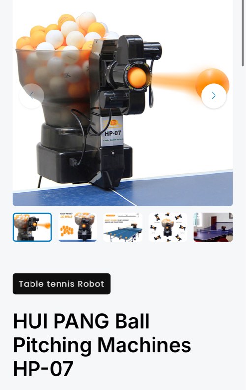 Table tennis robot (HP-07) + IPong Net(rtp $133), Sports Equipment ...