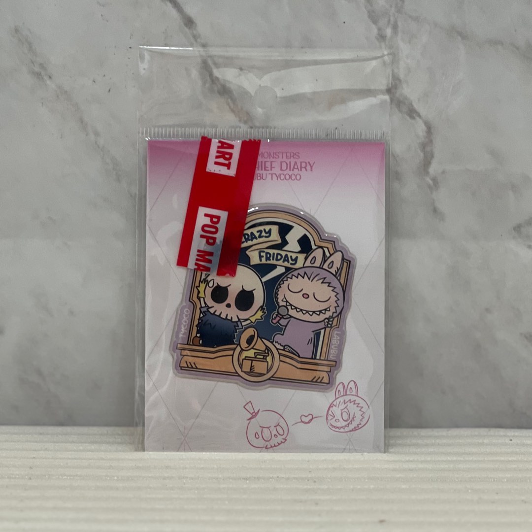 The Monsters Mischief Diary Labubu Tycoco Sticker SEALED - POP MART ...