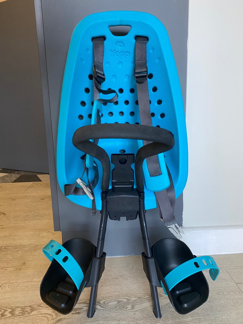 Thule Yepp Mini Bicycle Front-facing Child Seat, Blue, Sports Equipment ...