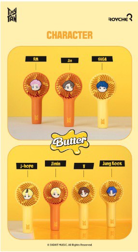 TINYTAN ROYCHE BUTTER MINI HANDY FAN, Hobbies & Toys, Memorabilia & Collectibles, K-Wave on ...
