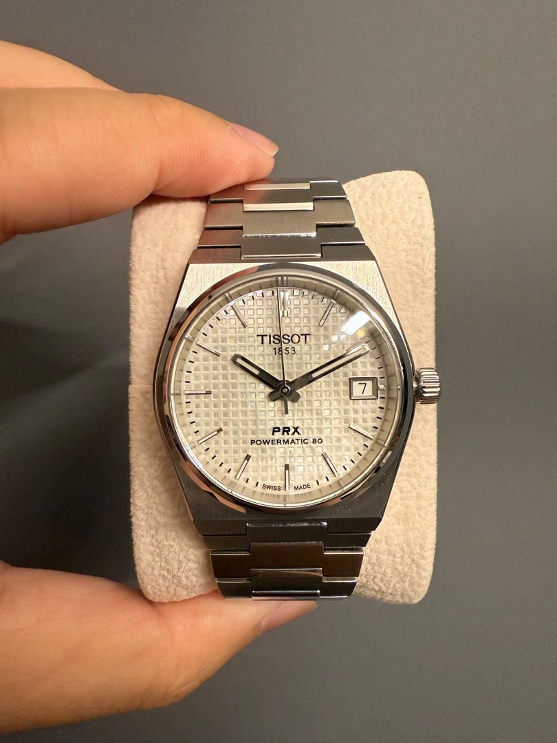 TISSOT PRX POWERMATIC 80 35MM MOP, Men's Fashion, Watches & Accessories ...
