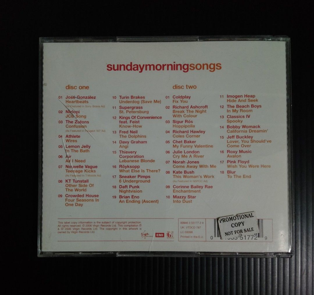 USED SUNDAY MORNING SONGS CD, Hobbies & Toys, Music & Media, CDs & DVDs ...