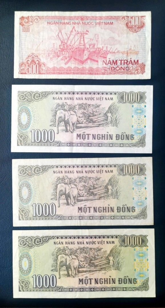 Vietnam Dong Set | 500, 1000, 2000 Dong, 1988, Circulated, Hobbies ...