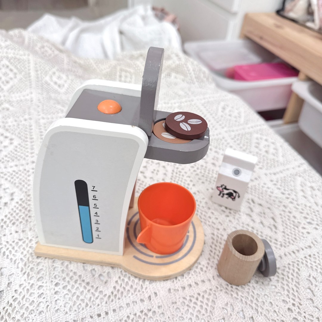 Wooden Coffee Machine Toys, Hobbies & Toys, Toys & Games on Carousell