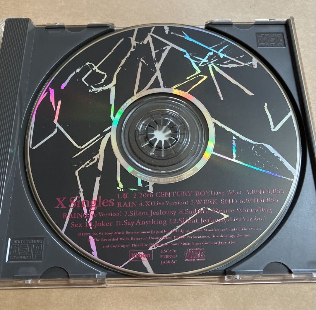 X Japan Singles Cd Xjapan Japanese Visual Kei Rock Band 1993 93 ...