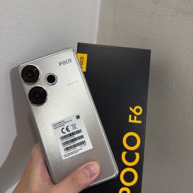 Xiaomi Poco F6 Titanium Grey, 8/256 GB BNOB, Full Set Bawaan Resmi ...