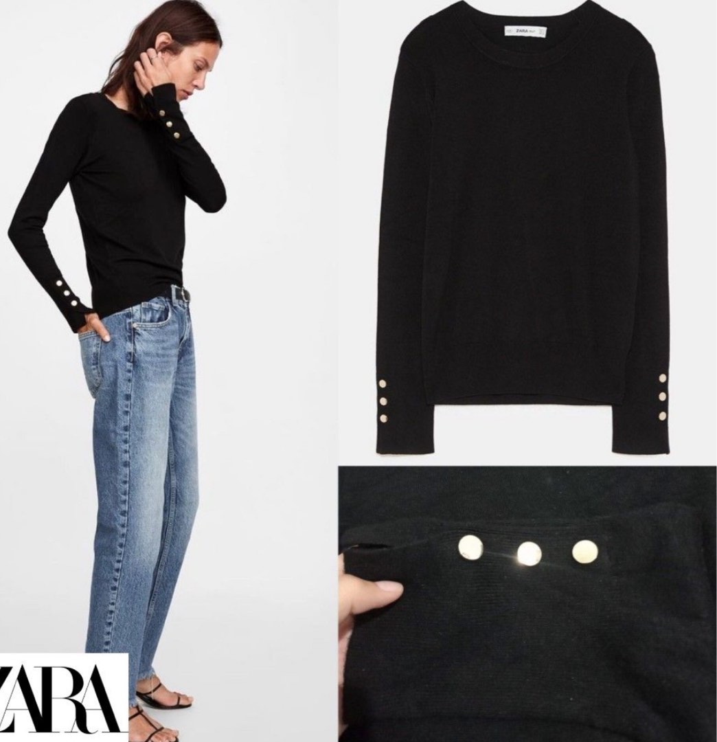 Zara basic knit, Women's Fashion, Tops, Longsleeves on Carousell