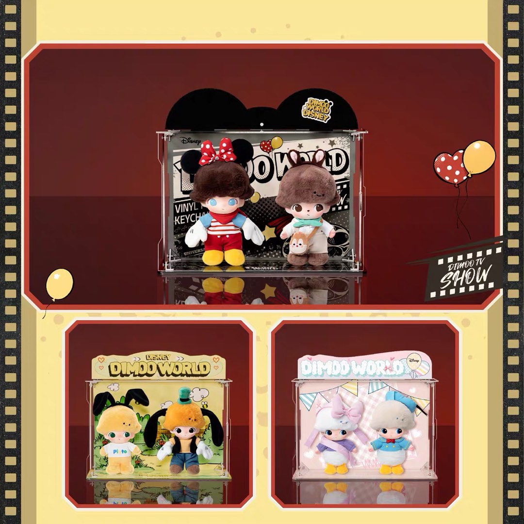 [100% Authentic] DIMOO WORLD × DISNEY Series-Vinyl Plush Keychain ...