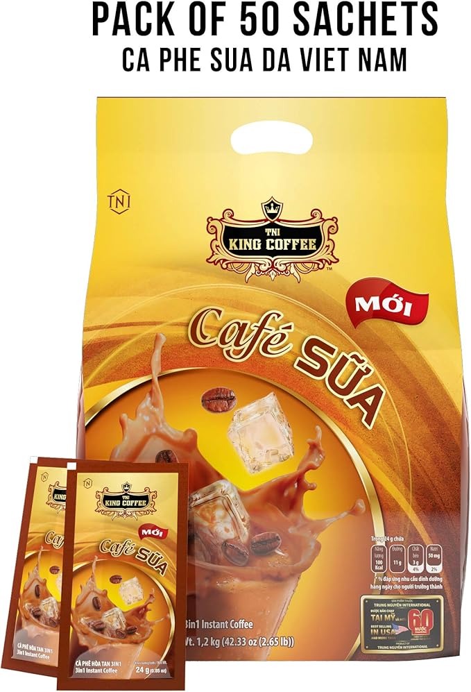 [100% Authentic] HALAL KING COFFEE Cafe SUA Plus Instant Coffee 3 In 1 ...