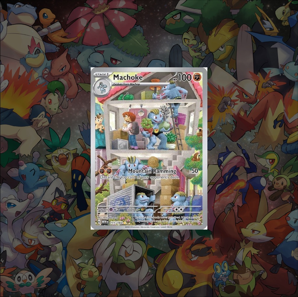 [151 English] Pokemon TCG 151 English - Machoke Illustration Rare ...