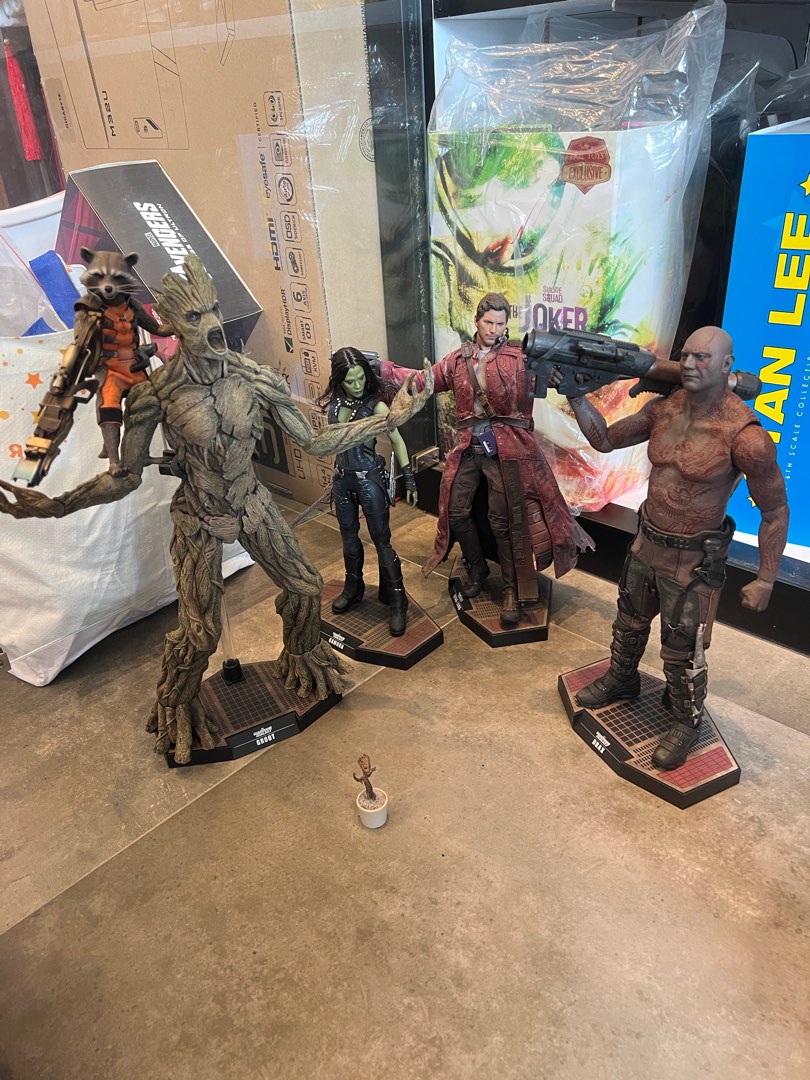 1/6 GOG (bundle of 5) startlord,Drax,garoma,Groot and rocket (some ...