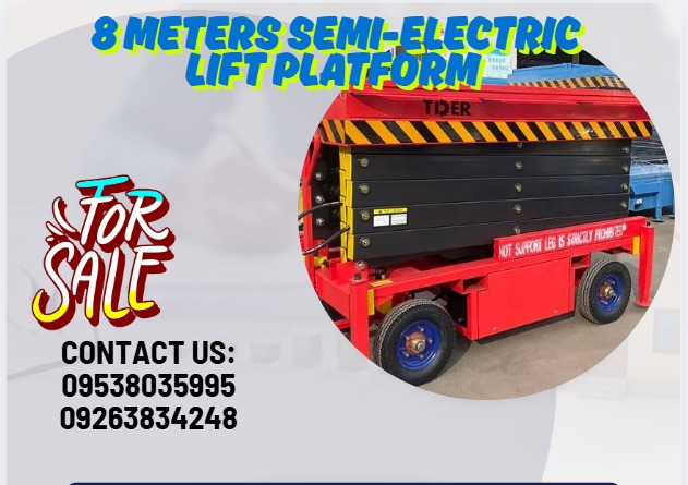 8 meters Semi-electric lift platform PHP337,500, Everything Else ...