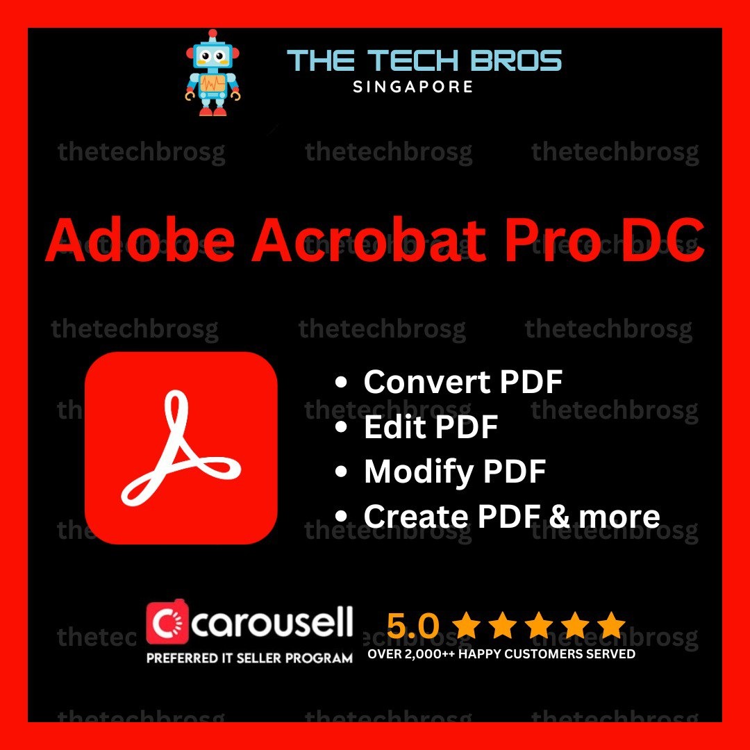 ⭐ Adobe Acrobat Pro DC PDF Editor for Windows & macOS ⭐, Computers & Tech, Parts & Accessories ...
