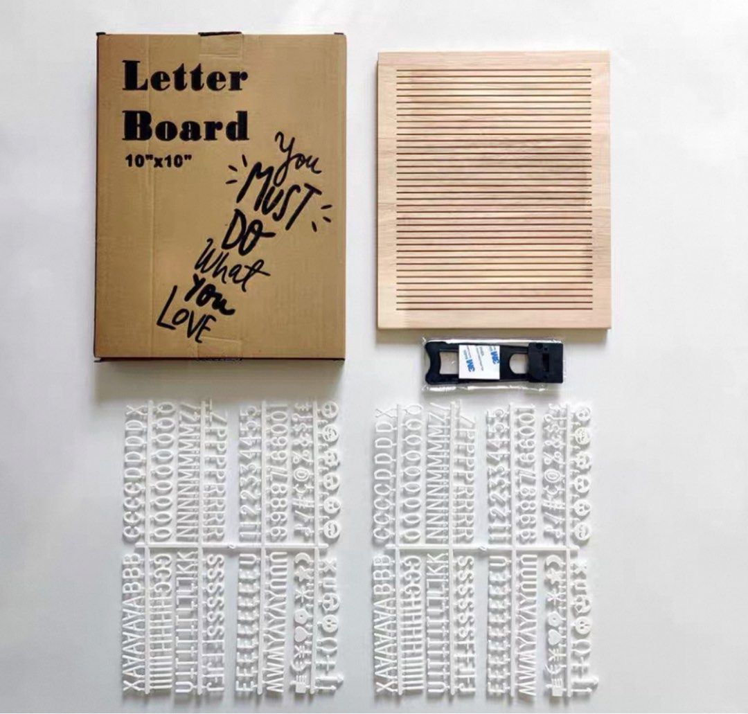Alphabets Letter Board Reception Table, Furniture & Home Living, Home ...