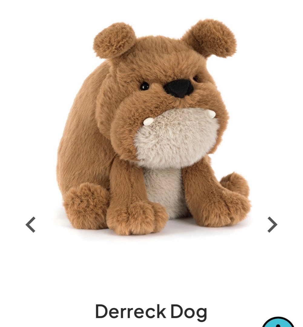 BNWT Jellycat Derreck Dog, Hobbies & Toys, Toys & Games on Carousell