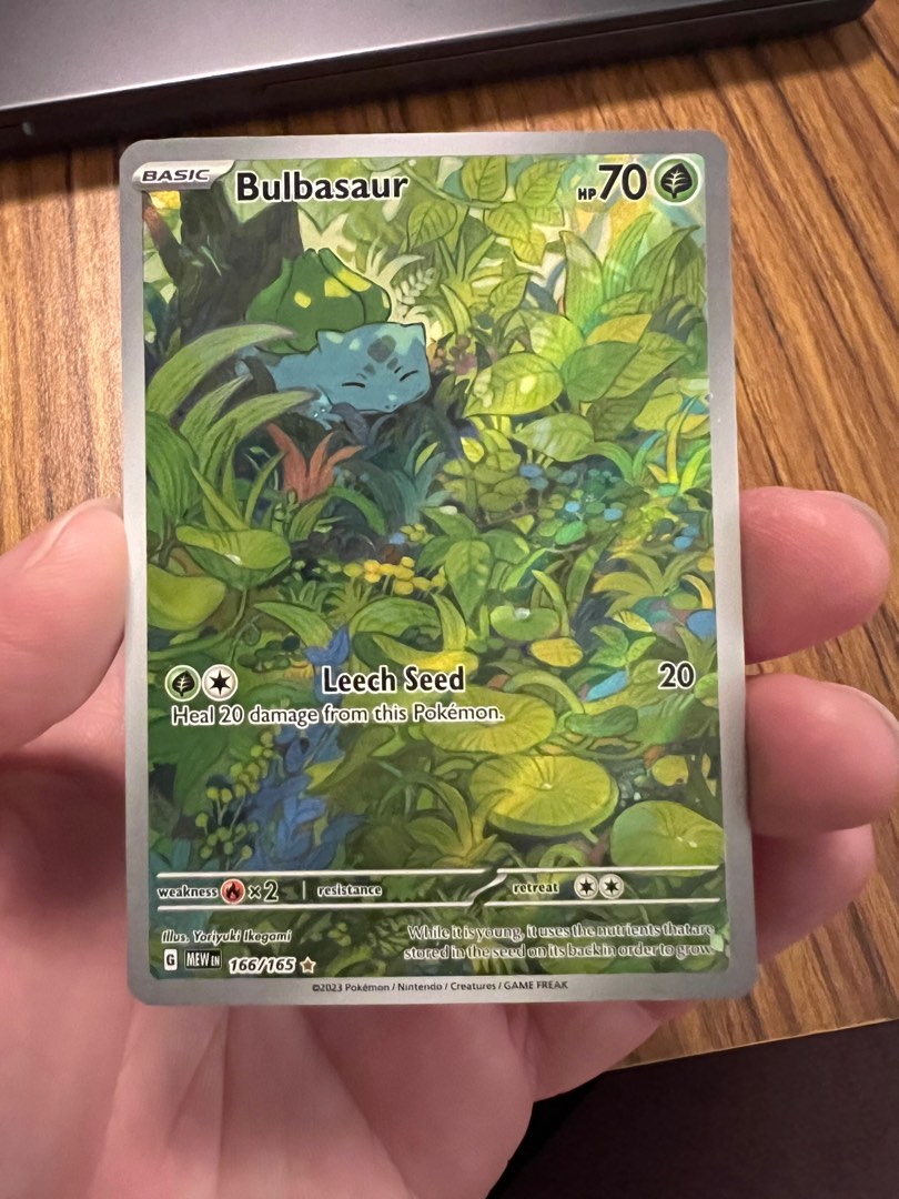 Bulbasaur 166/165 IR - 151 MEW Full Art Pokemon TCG cards IR , Hobbies ...