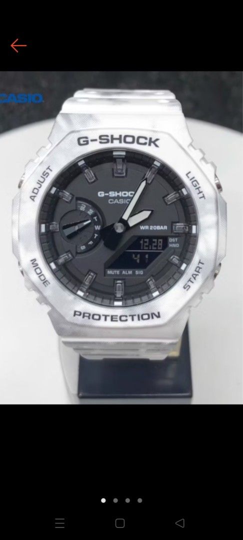 Casio G-Shock Unisex watch GA 2100 dual time display Electronic ...