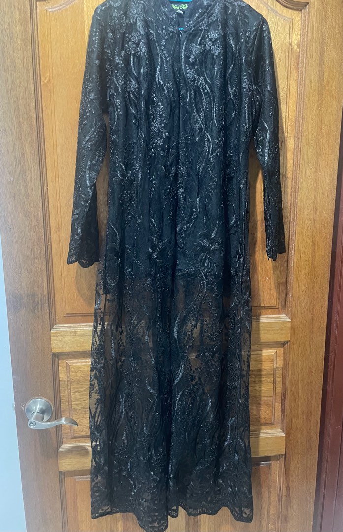 Ceo Chomel - Reena Kebarung Songket (Black), Women's Fashion, Muslimah ...