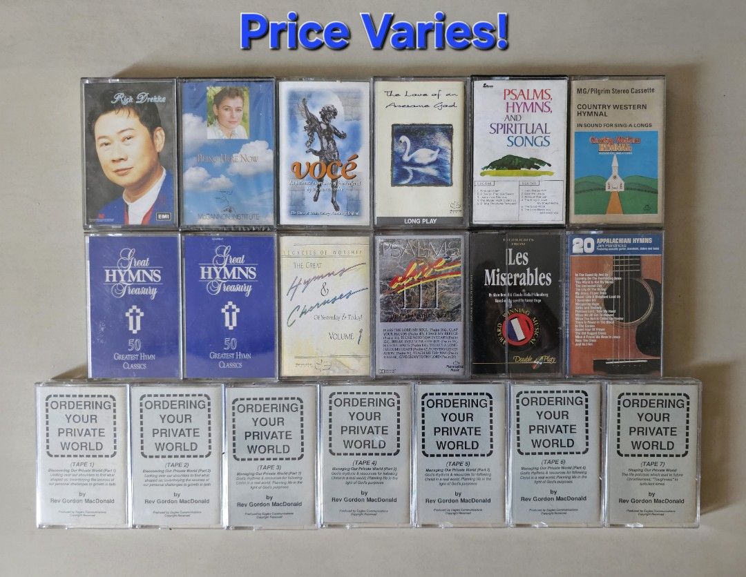 Christianity Cassette Tapes,Rick Drekka,Be Here Now, McGannon Institute,Voce,Love Of An Awesome ...