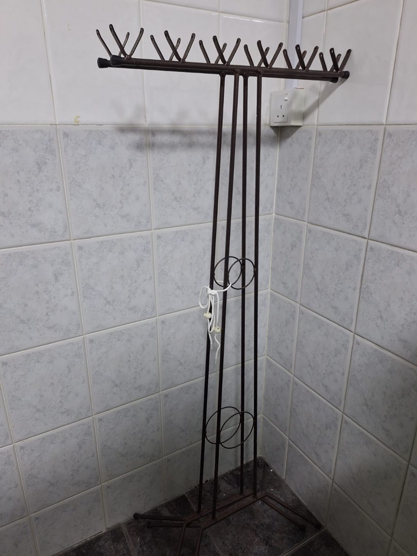 Clothes Stand for bamboo poles (a pair), Furniture & Home Living, Home ...