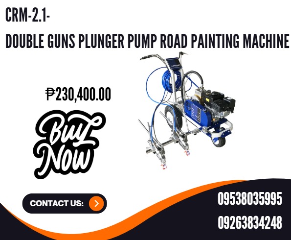 CRM-2.1- Double guns Plunger Pump Road Painting Machine, Commercial ...