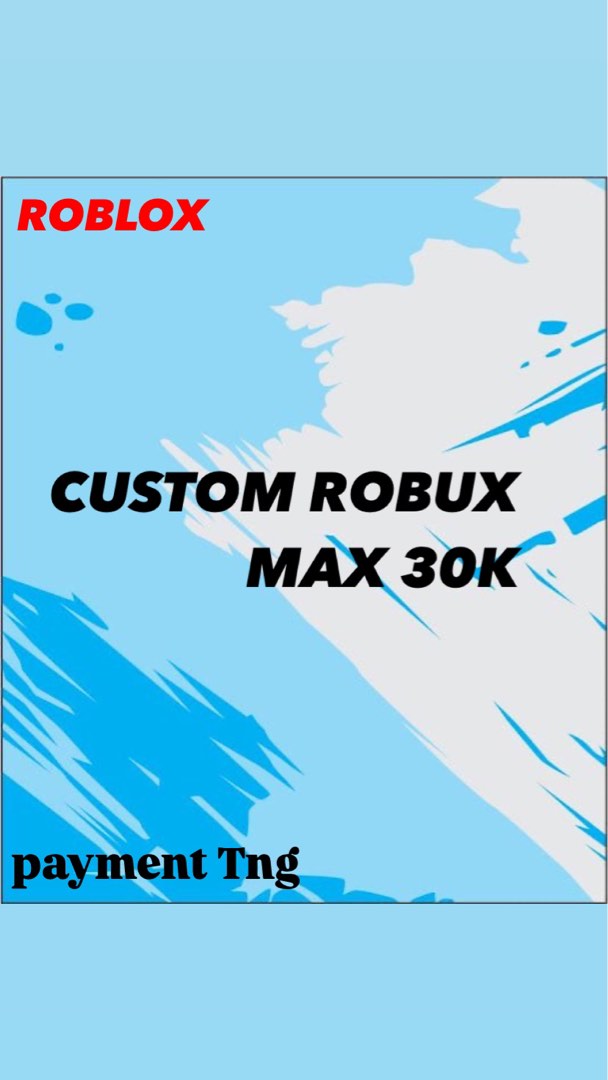 CUSTOM ROBUX (ROBLOX), Video Gaming, Gaming Accessories, In-Game ...