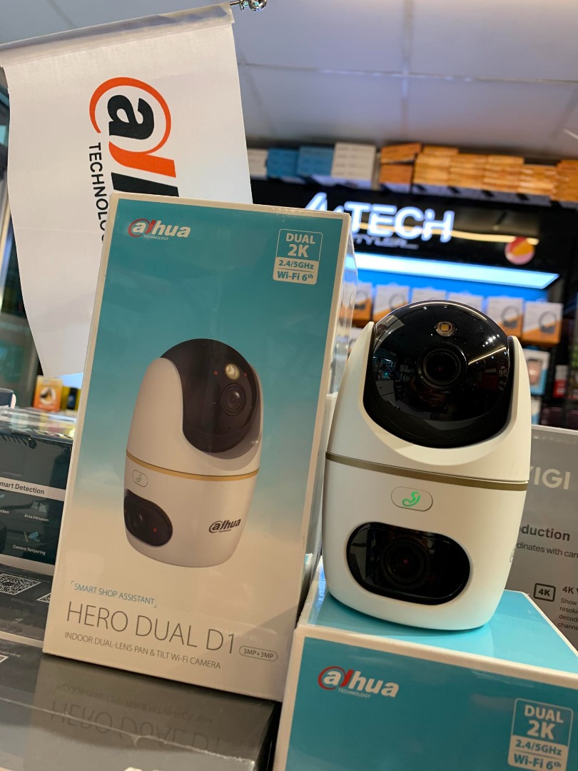 Dahua Hero Dual D1 3MP+3MP Indoor Dual-Lens Pan Tilt WiFi CCTV Camera ...