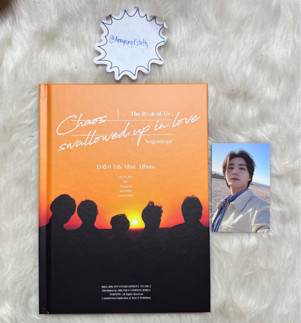 DAY6 The Book of Us: Negentropy Unsealed Album Complete Inclusions w ...