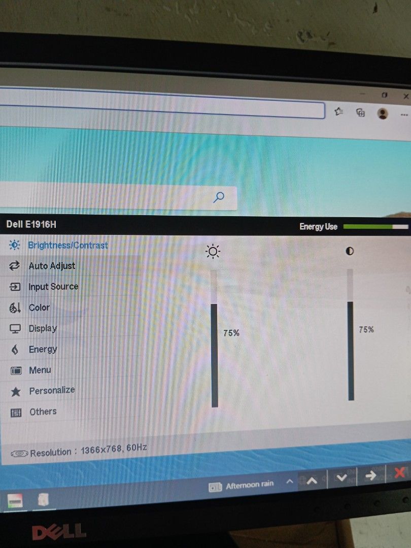Dell1916h LED Wide Monitor, Computers & Tech, Parts & Accessories ...