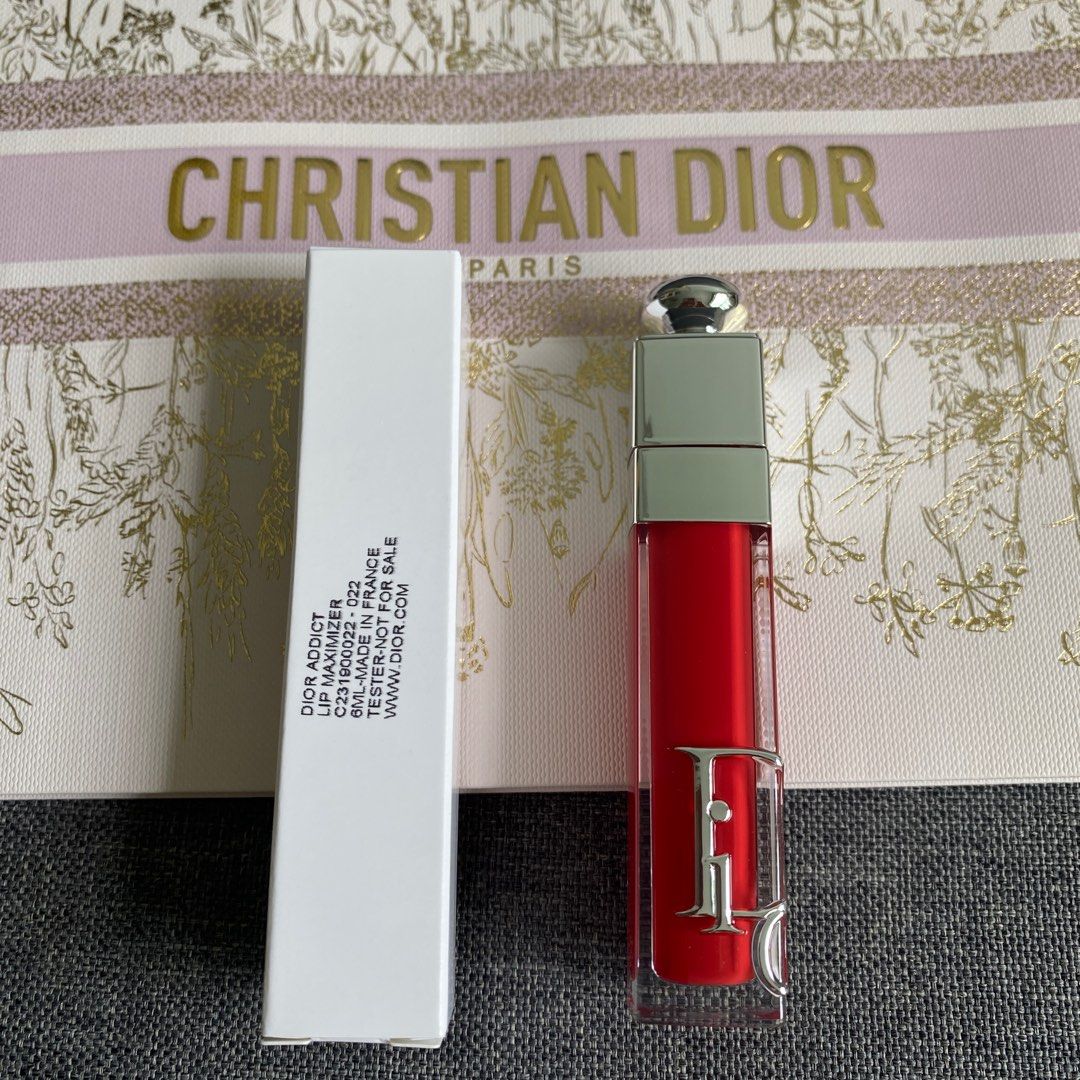 Dior Addict Lip Maximizer In Shade 022 Intense Red 6ml Tester Packaging ...