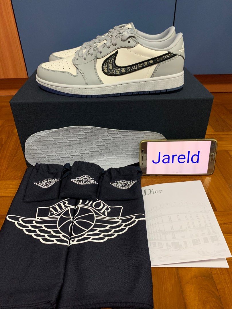 Dior x Nike Air Jordan 1 Low OG (US8.5 & US10), Men's Fashion, Footwear, Sneakers on Carousell