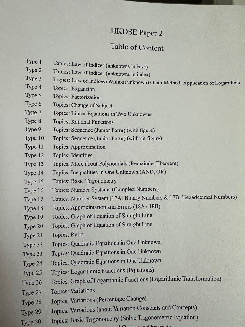 DSE Sample Paper - 2024 By Topic MC 題 練習簿(with answer), 其他, 其他 - Carousell