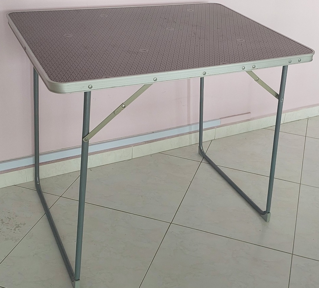 Foldable camping table (Decathlon), table for $15, Furniture & Home ...