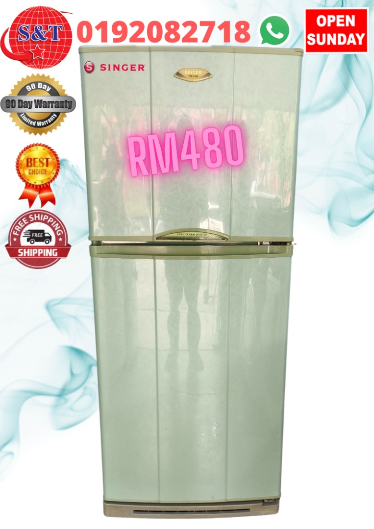 FRIDGE DOUBLE DOOR SINGER, TV & Home Appliances, Kitchen Appliances ...