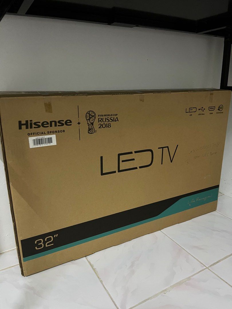 Hisense TV 32" HD with DVB T2 build - 32N2173 (Self pick up Parit Buntar), TV & Home Appliances ...