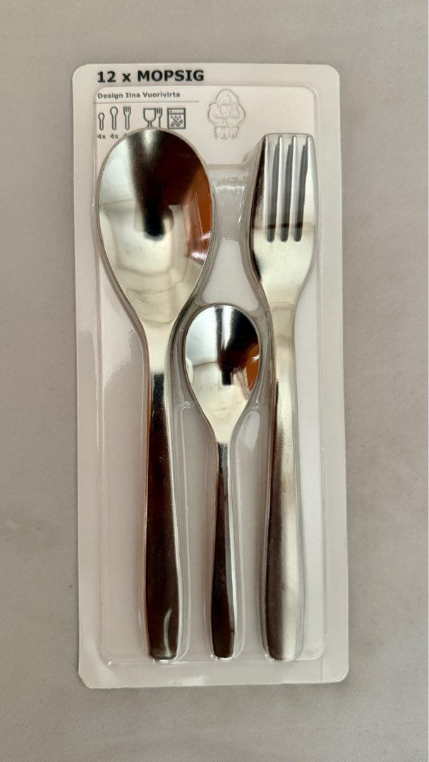 IKEA Mopsig twelve-piece cutlery set, Furniture & Home Living ...