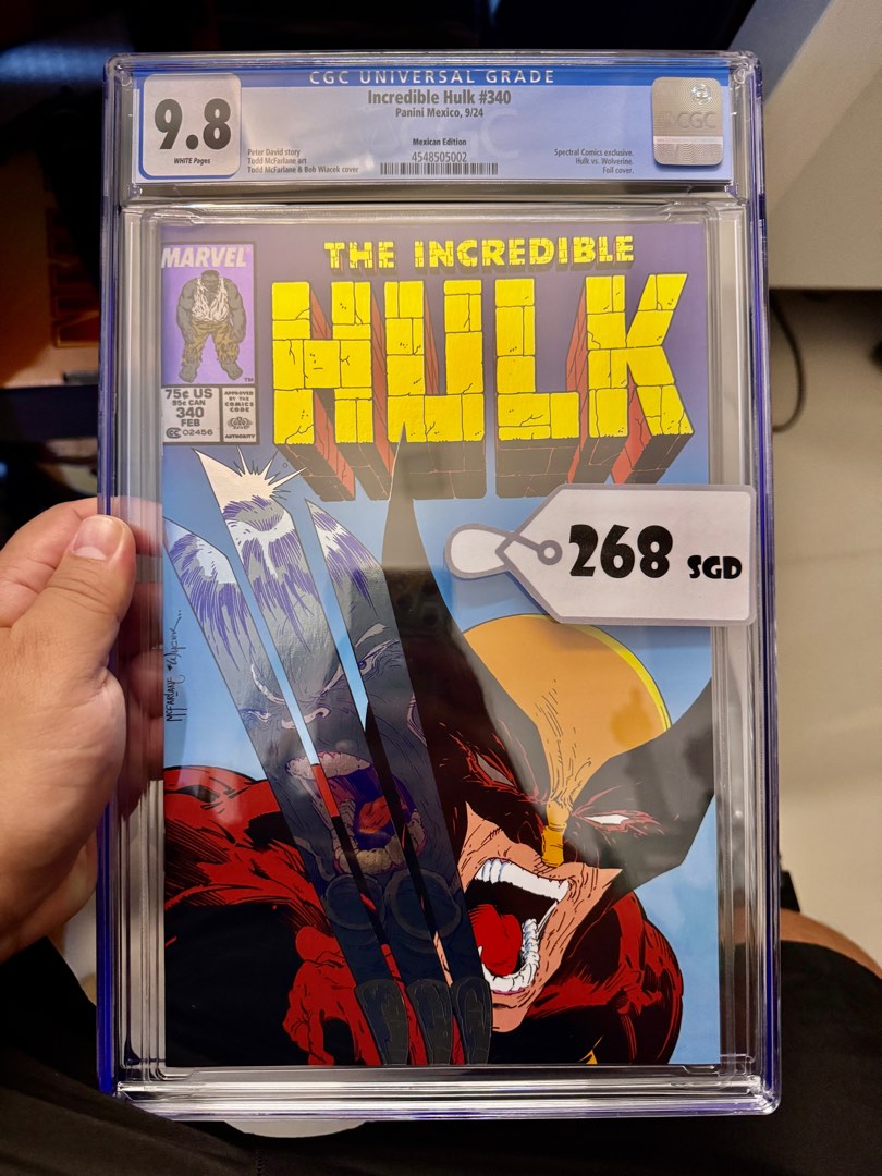 Incredible Hulk #340 (Mexican Edition) Key Issue Hulk vs. Wolverine ...