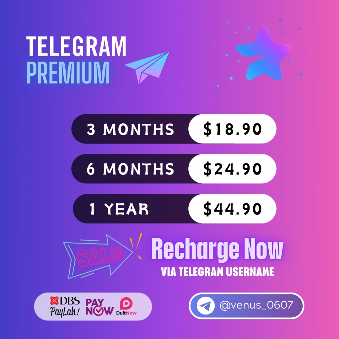 Tele gram Premium Gift Card | No Login Required, Computers & Tech ...