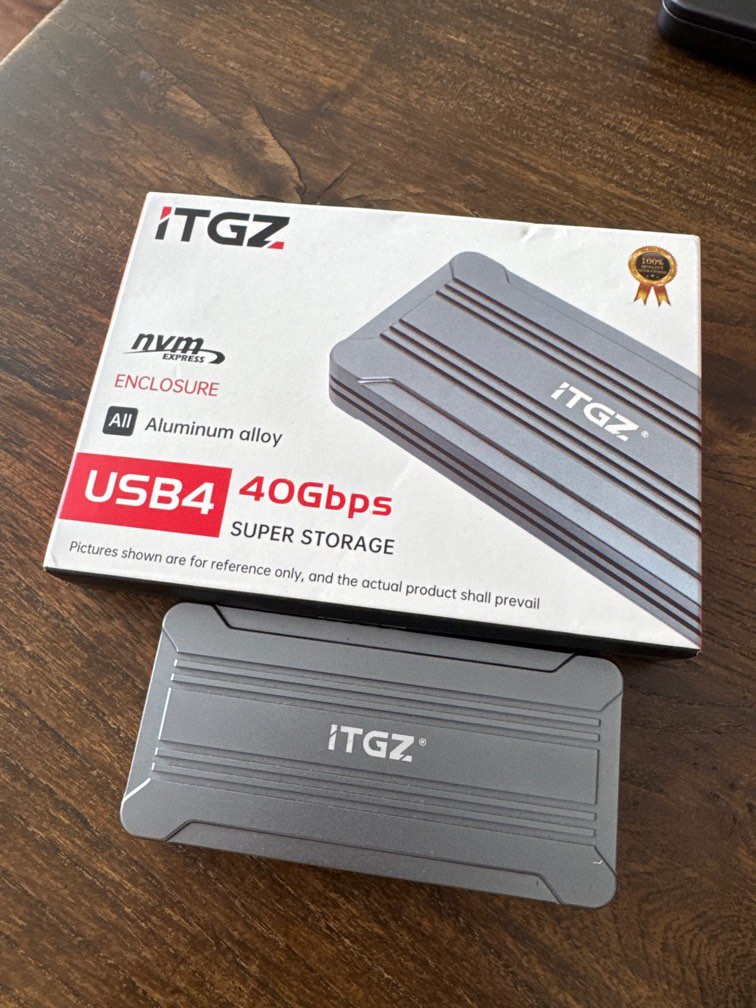 ITGZ 40gbps thunderbolt nvme enclosure, 電腦＆科技, 電腦周邊及配件, 硬碟及儲存器 - Carousell