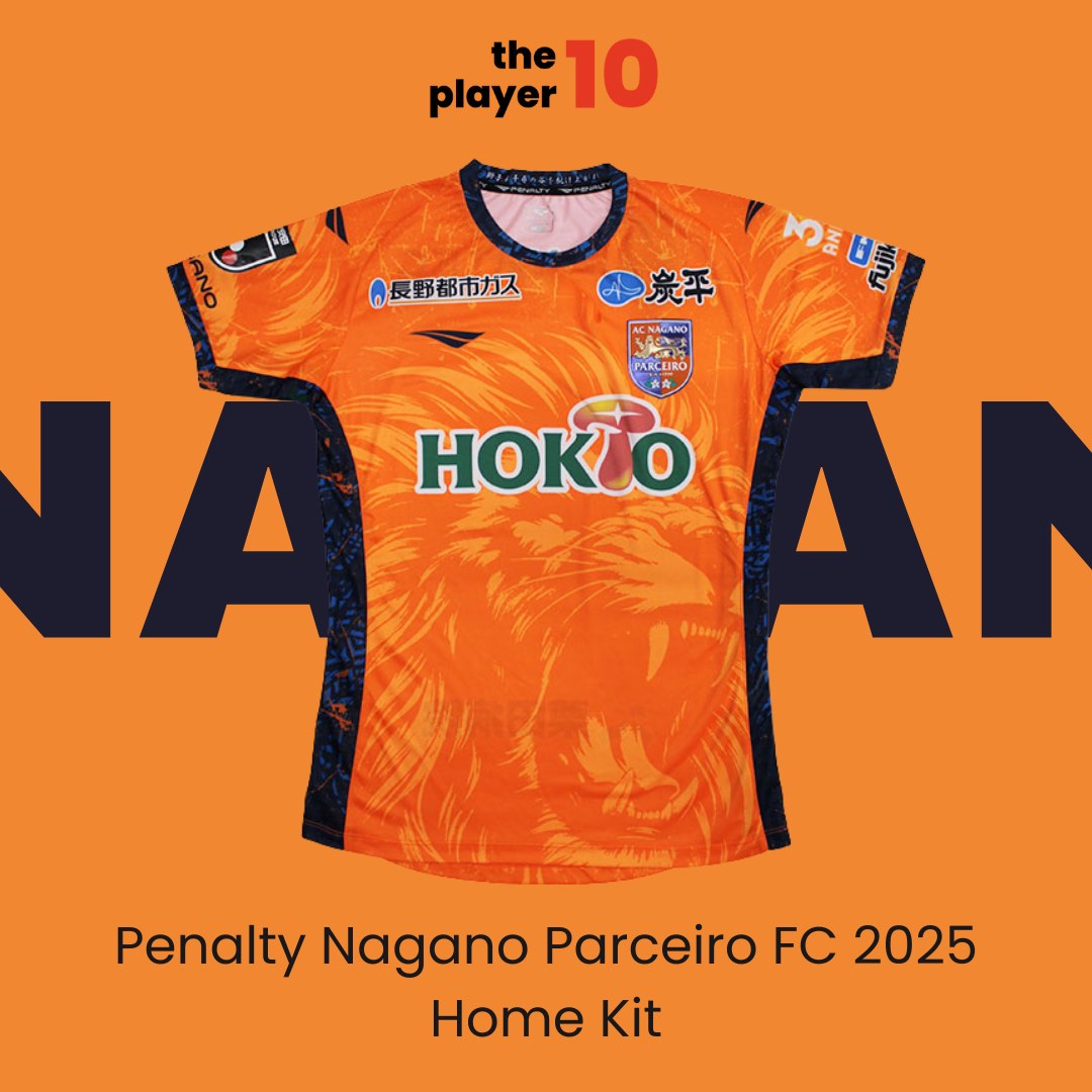 J League 3 Penalty AC Nagano Parceiro FC 2025 Player Issue Kit, Men's ...
