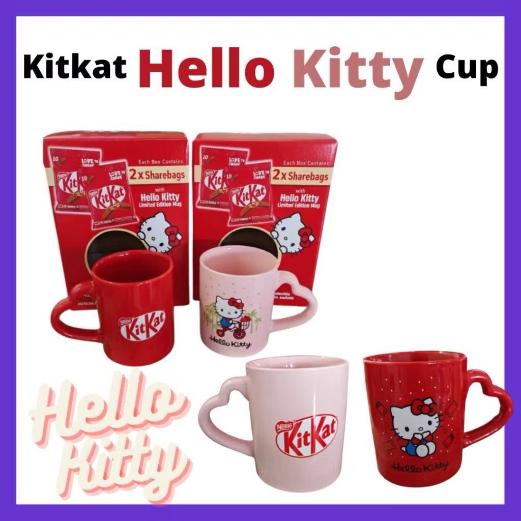 KITKAT X HELLO KITTY MUGS, Furniture & Home Living, Kitchenware & Tableware, Coffee & Tea ...