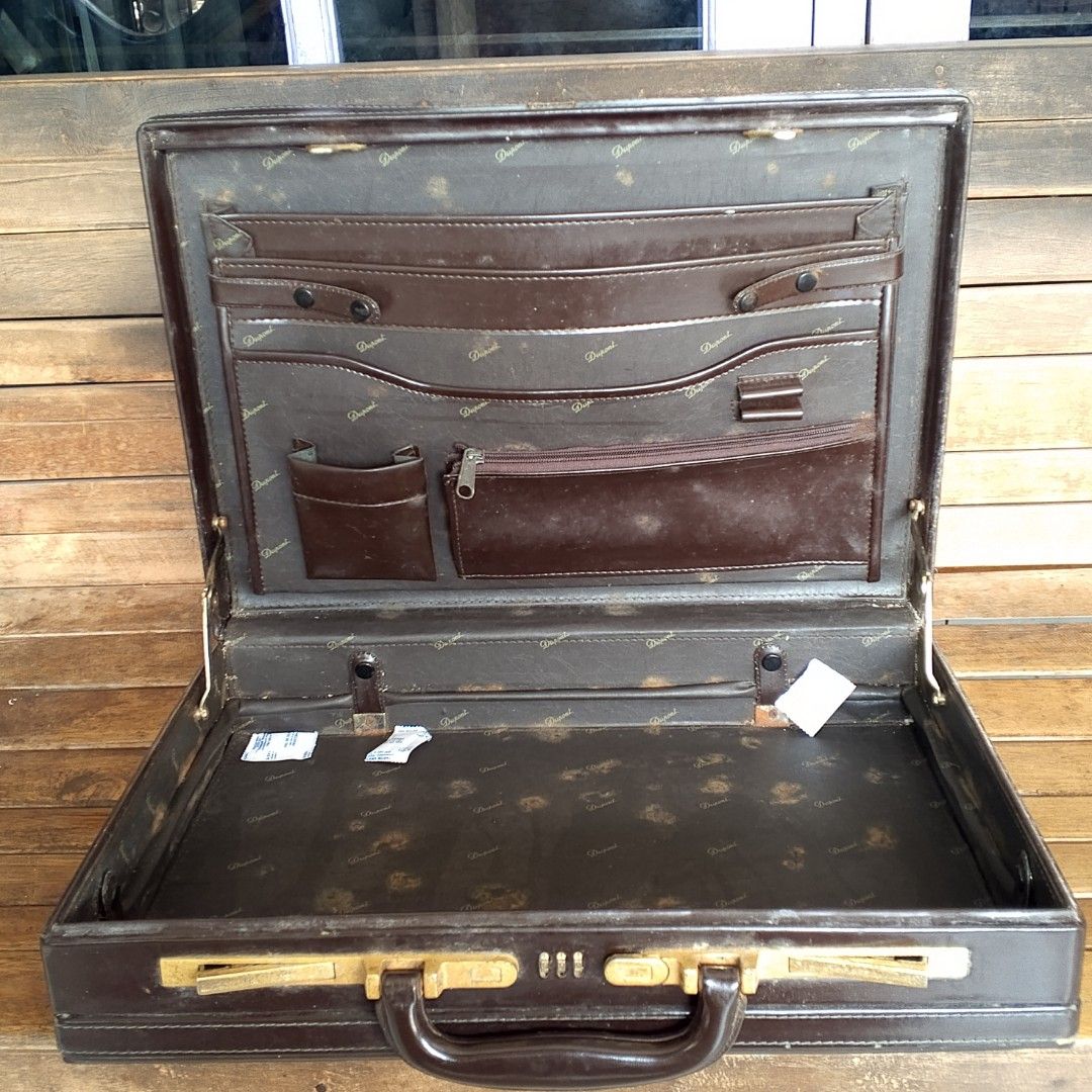 Koper kulit merk Dupont original bekas punya DPR kuno jadul antik ...