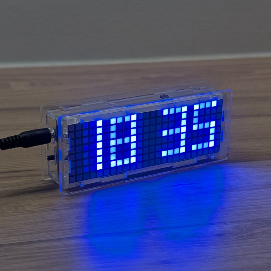 LED Dot Matrix Clock, Furniture & Home Living, Home Decor Accessories ...