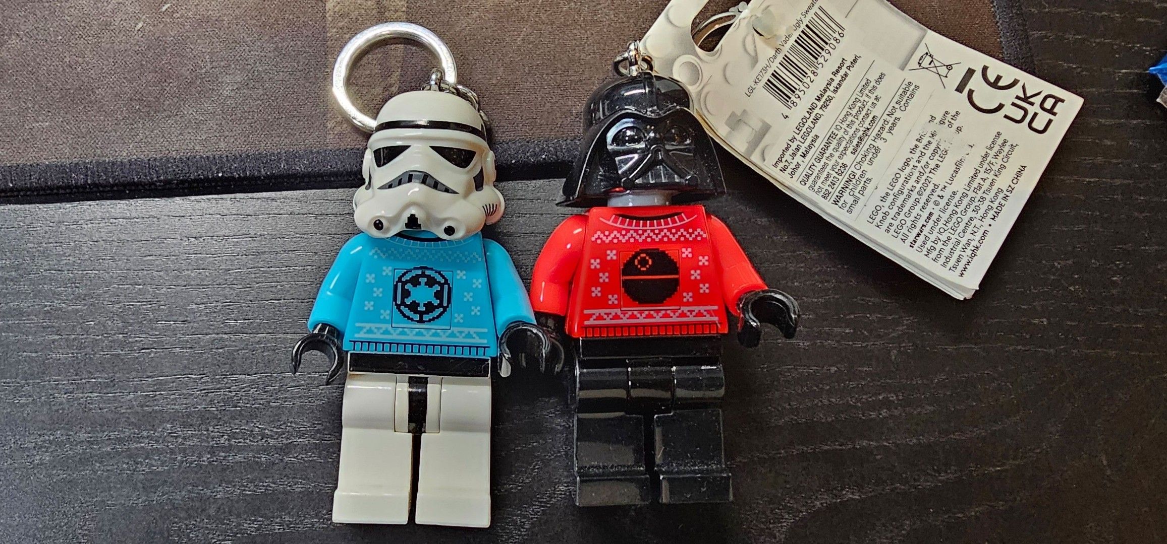 Lego storm trooper and Darth Vader Holiday Keychain LEDLITE, Hobbies ...