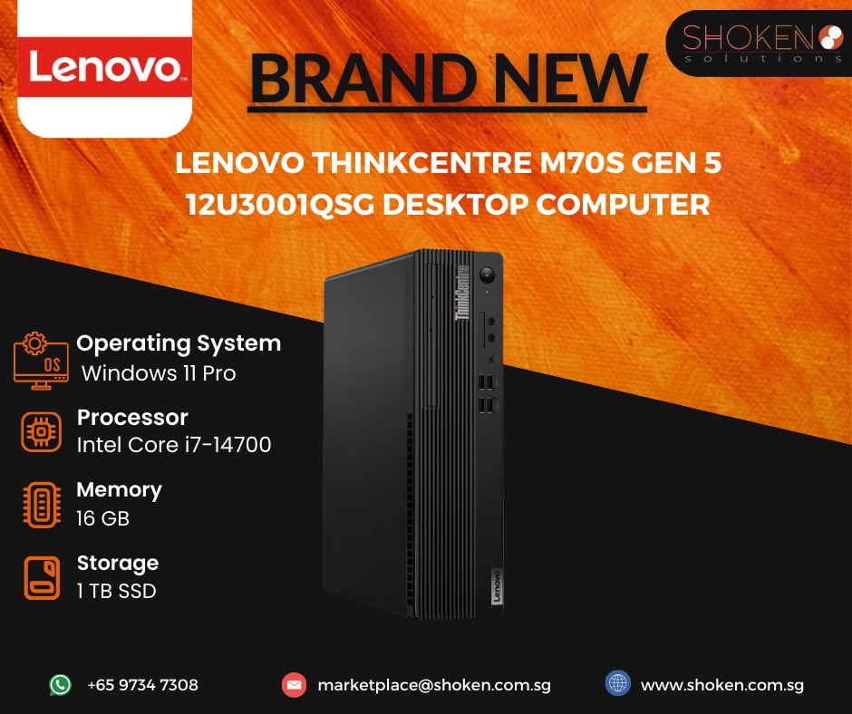 Lenovo | Small Form Factor | ThinkCentre M70s Gen 5 SFF Desktop ...