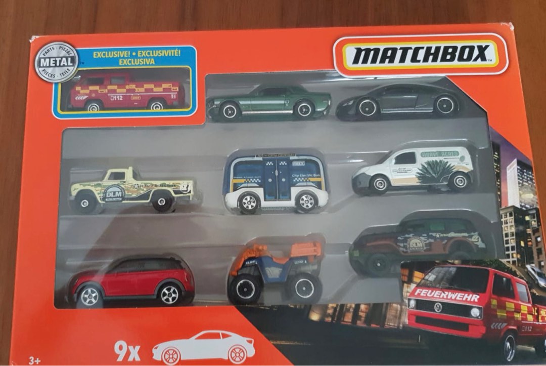 matchbox 9 pack multipack volkswagen transporter cab red mini ...