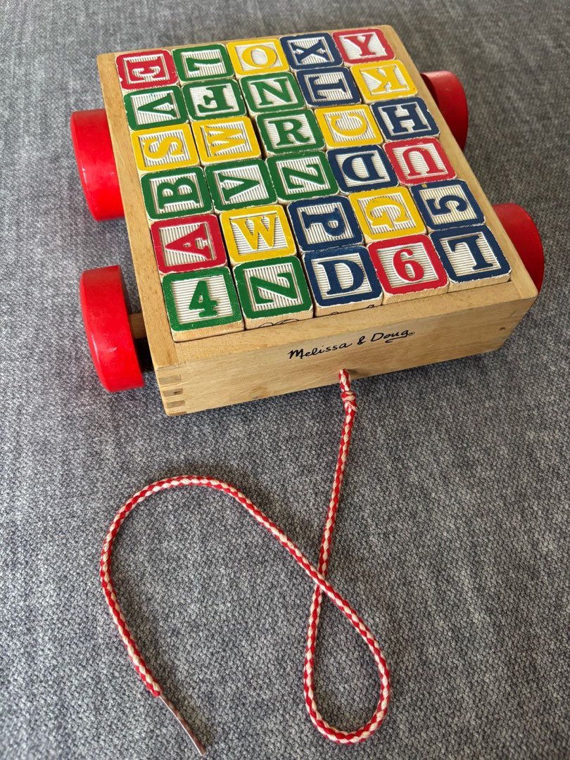 Melissa Doug ABC cart - block toy, Hobbies & Toys, Toys & Games on ...
