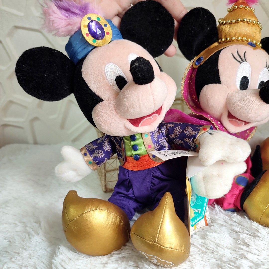 Mickey Mouse & Minnie Mouse Arabian Set Plush Tokyo Disney Resort With ...